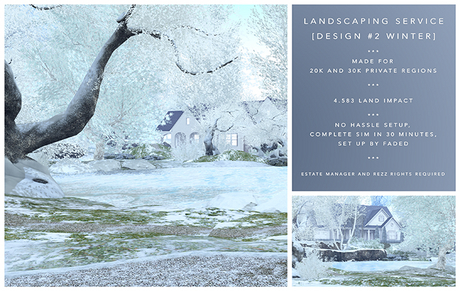 Second Life Marketplace - [F] Prefab Landscape 2 - Daffodil Lane (WINTER)